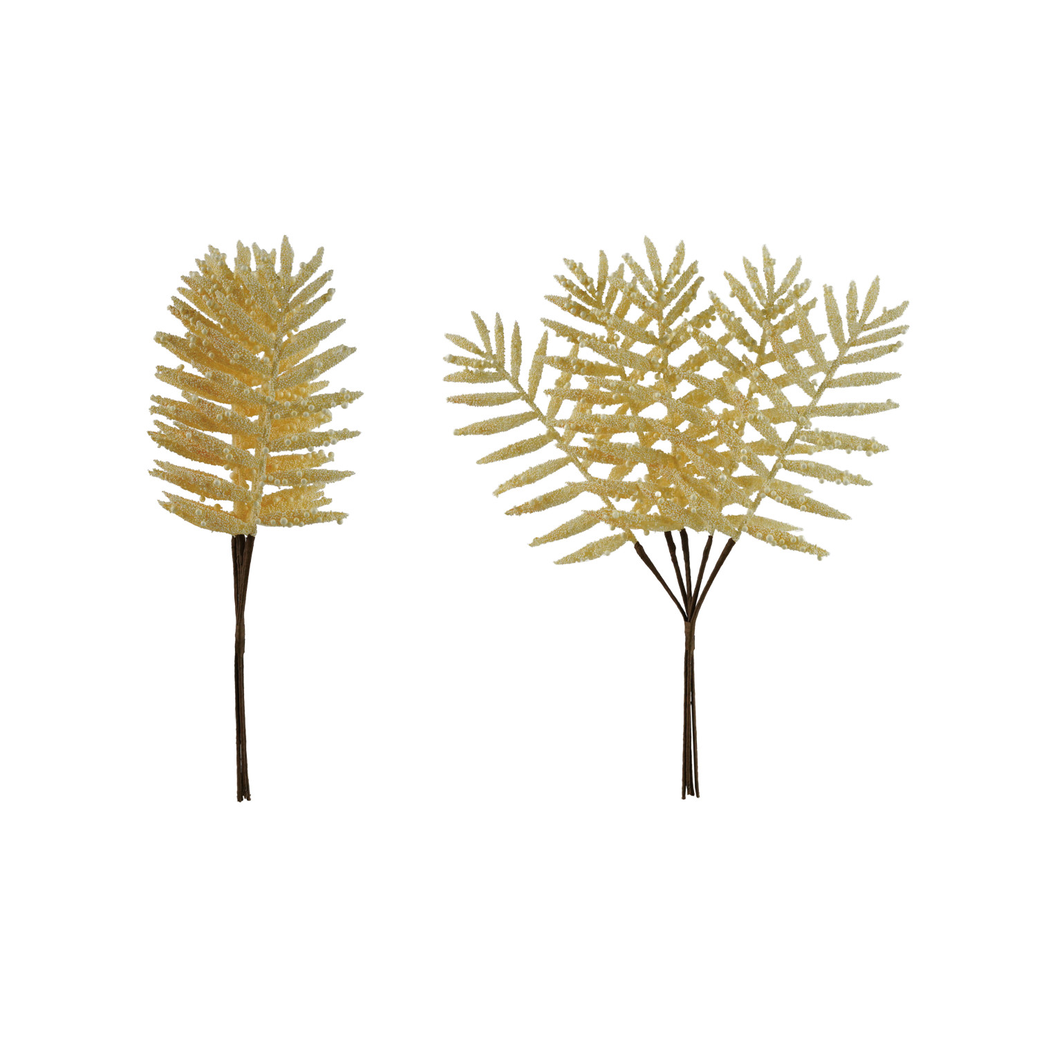 Faux Leaf Pick with Beads (Contains 5 Pieces)